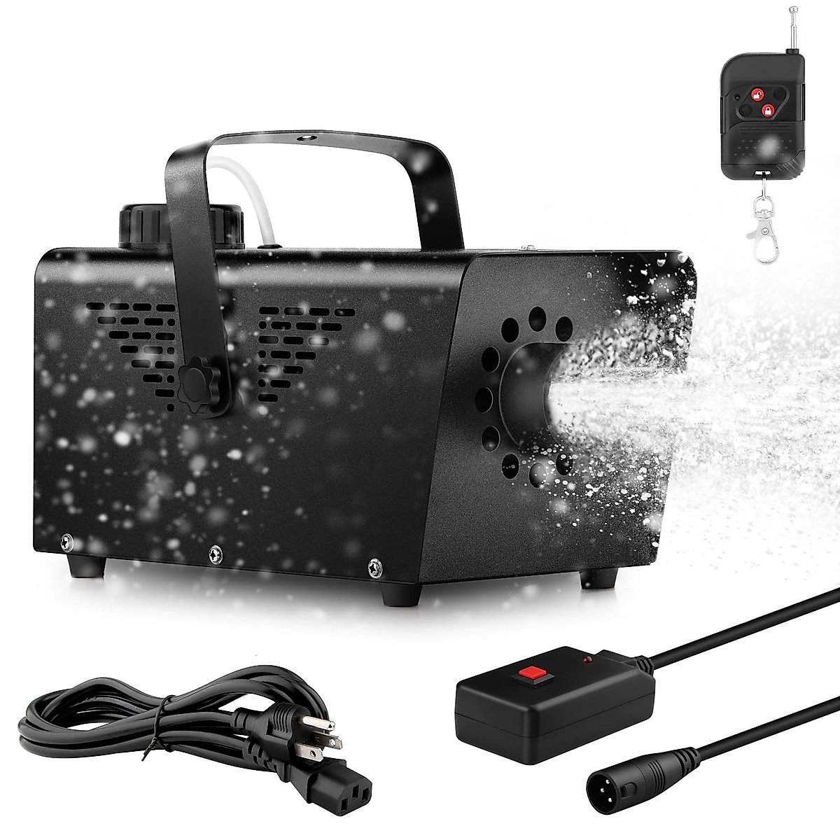 YeeSite Snow Machine Snowflake Making - 800W High Output Artificial Fake Snow Machine with Wireless Remote Control for Christmas Party Wedding Stage Effect Parades Fiestas Holidays