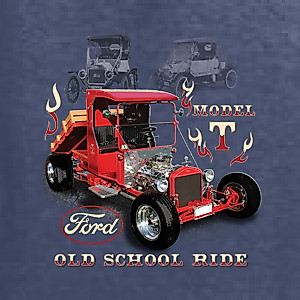 Wild Bobby Ford Model T Roadster 1923 Old School Ride Classic Vintage Cars and Trucks Unisex Crewneck Graphic Sweatshirt, Vintage Heather Navy, XX-Large
