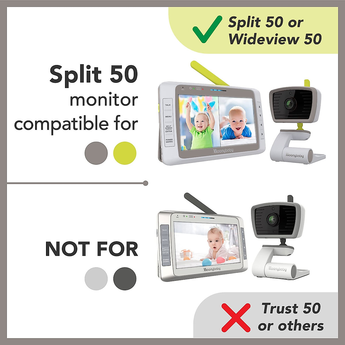 Moonybaby Replacement Monitor, Only for Camera's S/N Number Start with 20