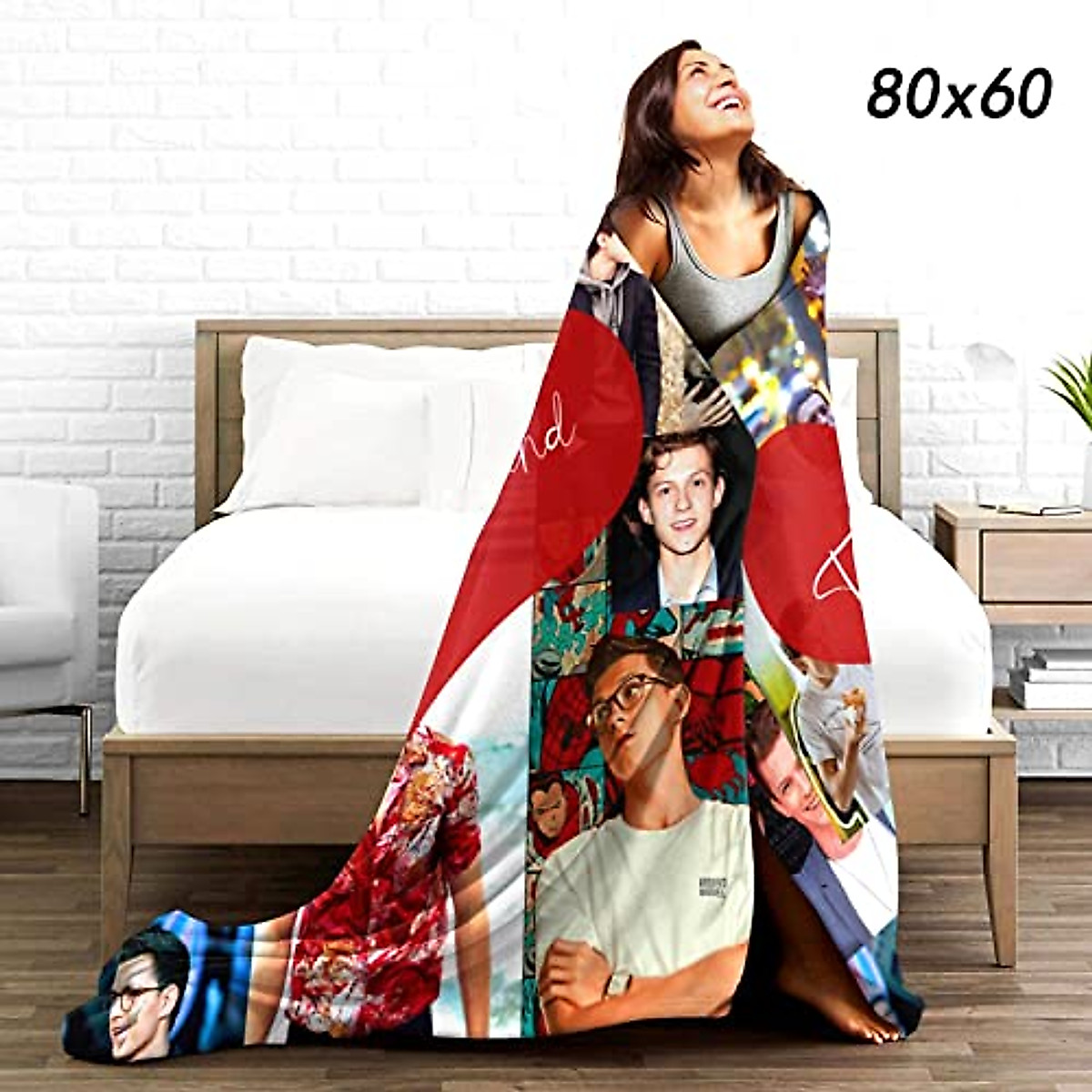 Super Soft Blanket Cozy Flannel Throw Blanket Lightweight Merchandise 3D Print Microfiber All Season Bedding for Gifts Living Room Sofa 50"x40"