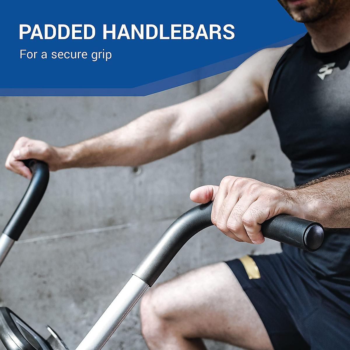 XTERRA Fitness AIR350 Air Bike Ergonomic Design, Comfortable Padded Seat, Heavy Duty Fitness Bike