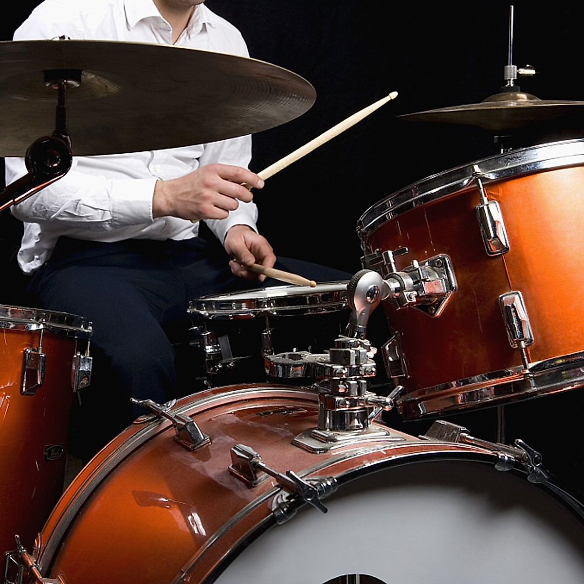 14 Packs 7pairs 5A Natural Drum Sticks,Wood Tip Drumsticks with Waterproof Bag(Maple)