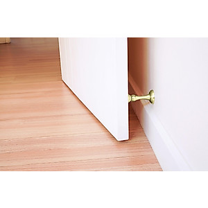 Onward Richelieu Hardware 67BR Onward 3-in (76.2 mm) Magnetic Door Stop, Brass, 1 Count (Pack of 1)