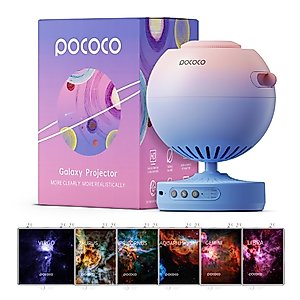 【Limited Time Offer: 16% Off 】POCOCO Galaxy Projector + Realistic Constellation-1 - Discs (6 Pieces)