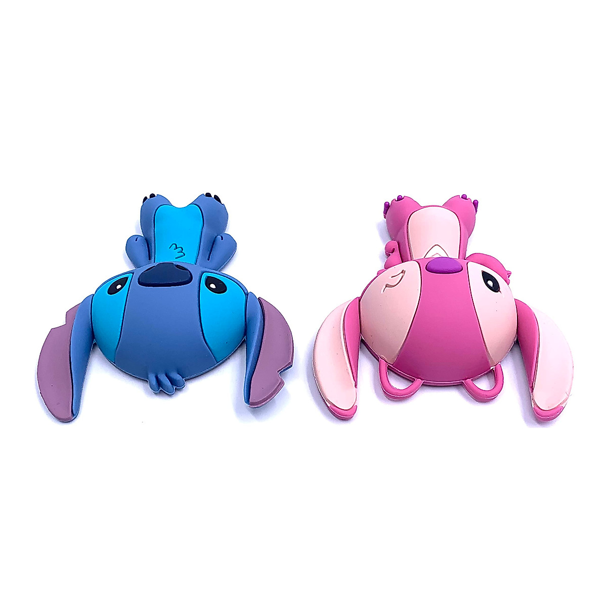 Disney Stitch 3D Foam Magnet Set - Stitch & Angel Magnets - Magnet for Refrigerators and Lockers