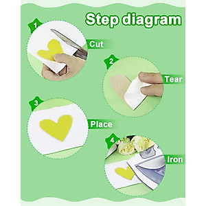 PLANTIONAL Double Sided Iron On 20 PCS Medium Weight A4 Size Press-on Patch Heat Melt Fabric Glue Sheet Permanent Fusible Adhesive Sheets