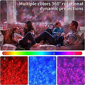 Galaxy Projector, Star Projector Galaxy Light for Bedroom, Freely Customize with APP / Alexa / Google Assistant, Built in Bluetooth / Music Speaker / Timer, Ideal Gift for Christmas / Birthday
