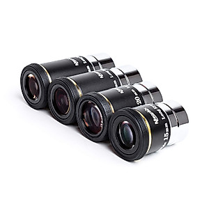 MEOPTEX 1.25" 6mm 9mm 15mm 20mm 66-Degree Ultra Wide Angle Eyepiece for Telescope (20mm)