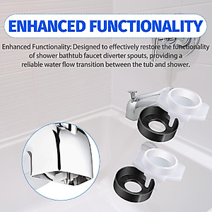 6 Pieces 101237 Cup Seal & Diverter Gate Replacement Parts for 3800 Tub Spout, Tub Spout for Shower Bathtub Faucet Diverter Spout