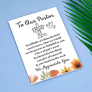 GGOJAGST Pastor Appreciation Cards Pastor Appreciation Gifts Religious Pastor Gifts for Men Women Pastor Birthday Card Pastor Wife Appreciation Gifts Thank You Gift for Pastor Anniversary Card