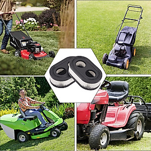 593260 798452 334404 Air Filter, 4247 5432 5432k 09P00 09P702 Engine Parts Lawn Mower Air Cleaner Replacement Filters, 500EX 550EX 575EX 625EX 675EXI 725EXI Mower Air Filter Mower Accessories(2Pcs)