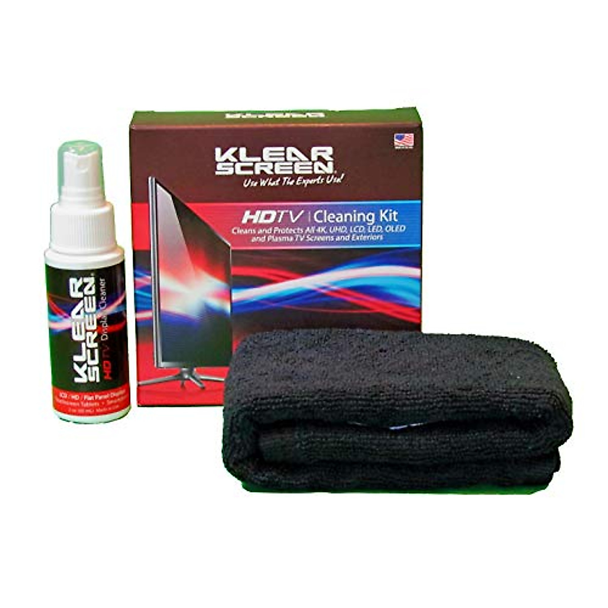 Klear Screen Large TV Cleaning Screen Cleaner for Tvs, Gaming Monitors, LCD, LED, OLED, LED, Made in The USA