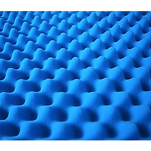 WENGWEI 2 Pack 24" X 48" X 2" Blue Acoustic Foam Egg Studio absorbs sound insulation and fills with cushion