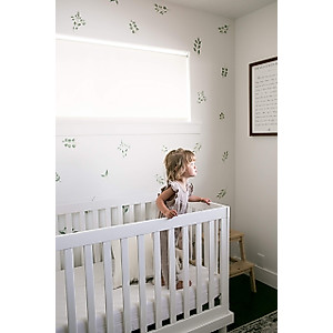 Modern Maxwell Wall Art Decals for Girls Nursery, Bedroom, Living Room Eden Greenery Leaf Room Sticker Set 44 Pieces