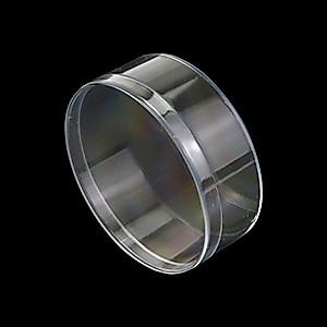 Tighall 10PCS Clear Acrylic Plastic Round Cube Organizer Acrylic Boxes for Display Clear Circle Box with Lid Containers for Candy,Beads