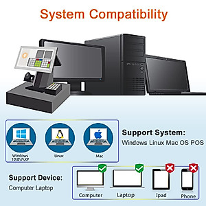 Barcode Scanner Wireless QR Code Scanner Support Screen 1D 2D Scan,ADXZZ Handheld Wired Rechargeable Portable Long Range Transmission Bar code Scanners Cordless Barcode Reader for Mobile Payment Store