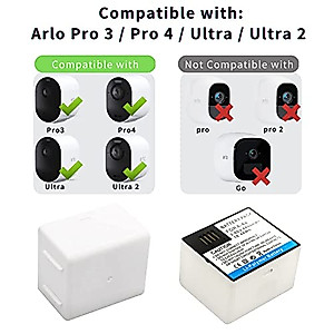 NBZZ Rechargeable Battery for Arlo Pro 3 Pro 4 Ultra Ultra 2 Replacement Camera Battery Accessories, VMC4040 VMC4040P VMC5040 VMS4240P VMS4340P VMS4440P VMS4640P VMC4350B VMC4050P-100NAS