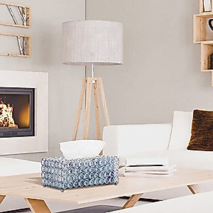 Sumnacon Crystal Rectangular Tissue Box Cover - Decorative Glass Tissue Box Holder, Sparkling Facial Tissue Holder for Bathroom Vanity Dresser Night Stand Table Countertop Home Office Decor, Silver