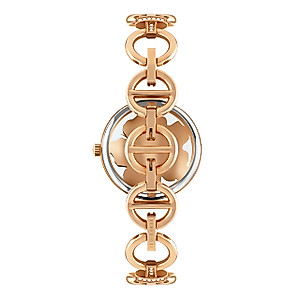 Ted Baker Ladies Stainless Steel Rose Gold Chain Bracelet Watch (Model: BKPLIS3019I)