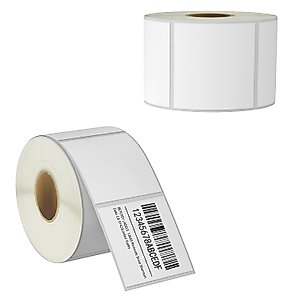 BETCKEY - 2" x 2" (51 mm x 51 mm) Square Labels Compatible with Zebra & Rollo Label Printer,Premium Adhesive & Perforated [2 Rolls, 1500 Labels]