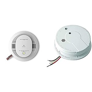 Kidde Hardwired Smoke & Carbon Monoxide Detector, AA Battery Backup, LED Warning Light Indicators & Smoke Detector, Hardwired Smoke Alarm with Battery Backup & Interconnect Capability