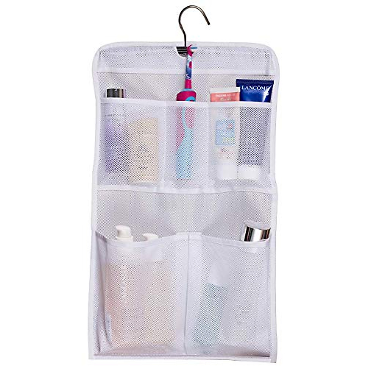 MISSLO Shower Caddy Organizer 5 Pockets + 8 Pockets Mesh Shower Organizer