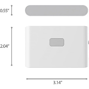 WYZE Rechargeable Night Lights with Dusk to Dawn & Motion Sensors, Warm & Soft White Stair Lights for Bathroom, Hallway, Linkable, Magnetic Mount, 3 Pack