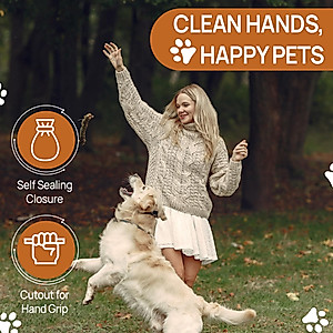 Dispoz-A-Scoop "Scoop-Seal-Dispose” Dog Pooper Scooper with Bag Attachment| No-Touch Pooper Scoopers Solution| Portable Pooper Scooper for Dogs Large and Small| Dog Poop Scooper for Yard Walk| (48)