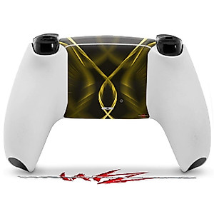 WraptorSkinz Skin Wrap compatible with Sony PS5 DualSense Controller Abstract 01 Yellow (CONTROLLER NOT INCLUDED)