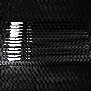 PMZ Archery 31" Mix Carbon Arrow 6pcs 12pcs for Hunting Recurve Bow(6pcs,with Stickers)