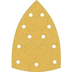 Bosch Professional 10x Expert C470 Sandpaper (for Hardwood, Paint on Wood, 102x62, 93 mm, Grit 80, Accessories Multi Sander)
