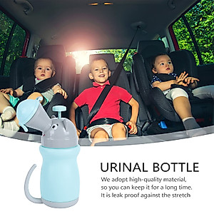 NUOBESTY 1pc Creative Portable Urinal Bottle Car Potty Kids Travel Urinal Baby Child Potty Urinal Emergency Toilet for Camping Outdoor Car Travel and Kid Potty Pee Training