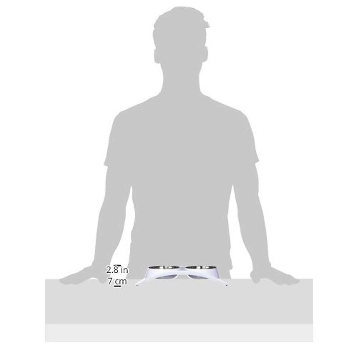 FATCAT Wetnoz 23892 Arc Diner for Pets, Small, Snow