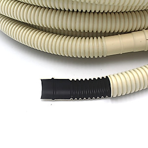 HANSUM Mini Split Drain Hose Air Conditioner Parts & Accessories Pipe Water Tube Pump Universal Line Set Cover for AC Drainage Hvac Extender Outside (25FT)