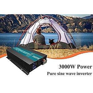 Reliable 3000W High Efficiency Pure Sine Wave Solar Power Inverter 12V 120V 60Hz Power Converter LED Display