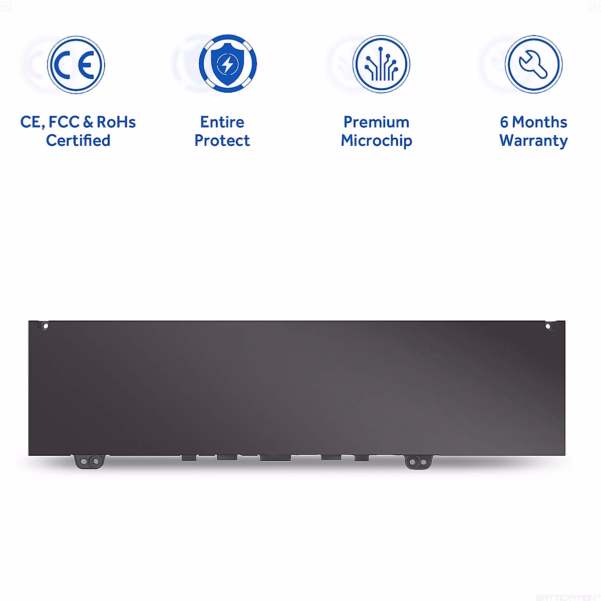 F62G0 Battery for Dell INSPIR0N 7370 7373 5370 7380 7386 P91G Vostro 13 5370 13-5370-D1505G Laptop P83G P83G001 P83G002 RPJC3 0RPJC3 39DY5 F62GO