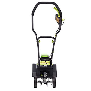 Earthwise Power Tools by ALM TC70040EW 11-Inch 40-Volt Lithium-Ion Cordless Electric Tiller/Cultivator, 4Ah Battery & Charger Included, Green