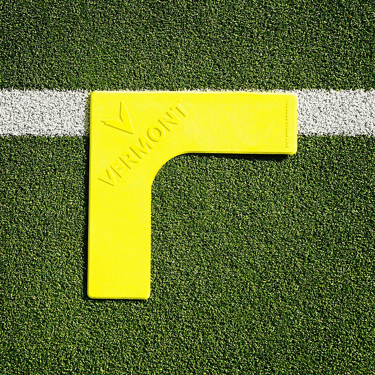 Vermont Tennis Court Lines [High-Vis Yellow] | Tennis, Badminton & Pickleball Courts – Throwdown Rubber Markers