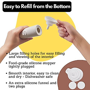 Sunflower Salt And Pepper Shakers - Farmhouse Cute Salt Pepper Shaker Set For Kitchen Table, Sunflower Kitchen Decor Accessories - Large Seasoning Shakers Bottle Set, Unique Collectable Gifts