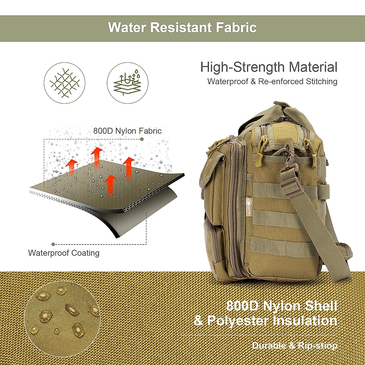 Stypos Tactical Messenger Bag, 14 Inch Tactical Briefcase for Man Military Laptop Bag Messenger Shoulder Bag Flight Bags for Pilots Black