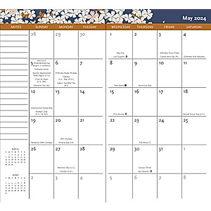 2023-24 Falling Blossoms 2-Year Pocket Planner (24-Month Calendar)
