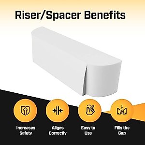 Sensor Riser Compatible with Ring - Security Sensor Spacer for Wireless Home Security System, Self Adhesive DIY Ring Alarm Space (½-inch)