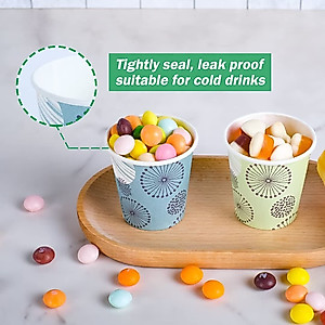 Clawsoff [300 Pack 3 oz Paper Cups, Disposable Bathroom Cups, Small Mouthwash Cups, Mini Paper Cups 3 Ounce for Bathroom