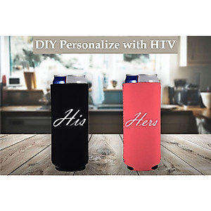 Blank Magnetic Slim Can Coolie (Various, 6 Pack)