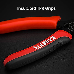 KAIWEETS Wire Cutters 6-Inch Flush Pliers with Supplementary Stripping, Cutting Pliers, Handy and Slim Diagonal Cutters, Sharp Snip