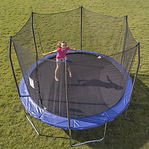 Skywalker Trampolines 12-Feet Round Trampoline and Enclosure with Spring Pad, Blue