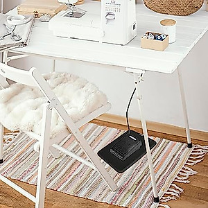 Upgrated Sewing Machine Foot Pedal Pad, Stay in Place Mat for Sewing Pedal, Non Slip Rubber and Sticky Strips Make Sure Foot Pedals and Pads Stay in Place, Sewing Accessory, 12”x7”, 1/5” Thick