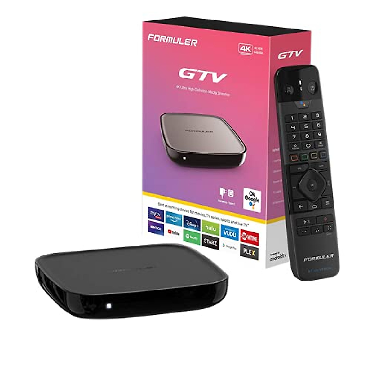 (Pack of 2) Formuler GTV 4K Ultra HD Media Streaming Box | Bonus Formuler IR1 Remote | Bonus Pro-Grade 4K High Speed HDMI Cable