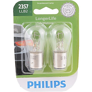 Philips automotive lighting 2357 LongerLife Miniature Bulb, 2 Pack (2357LLB2)