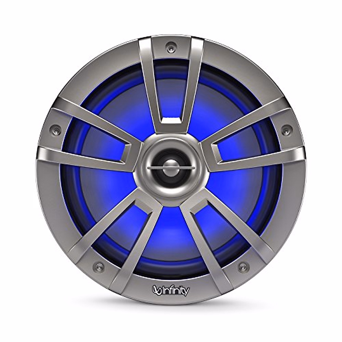 Infinity Marine - Two Pairs of 822MLT Titanium 8" LED Speakers, and a M704A 4-Channel Marine Amplifier